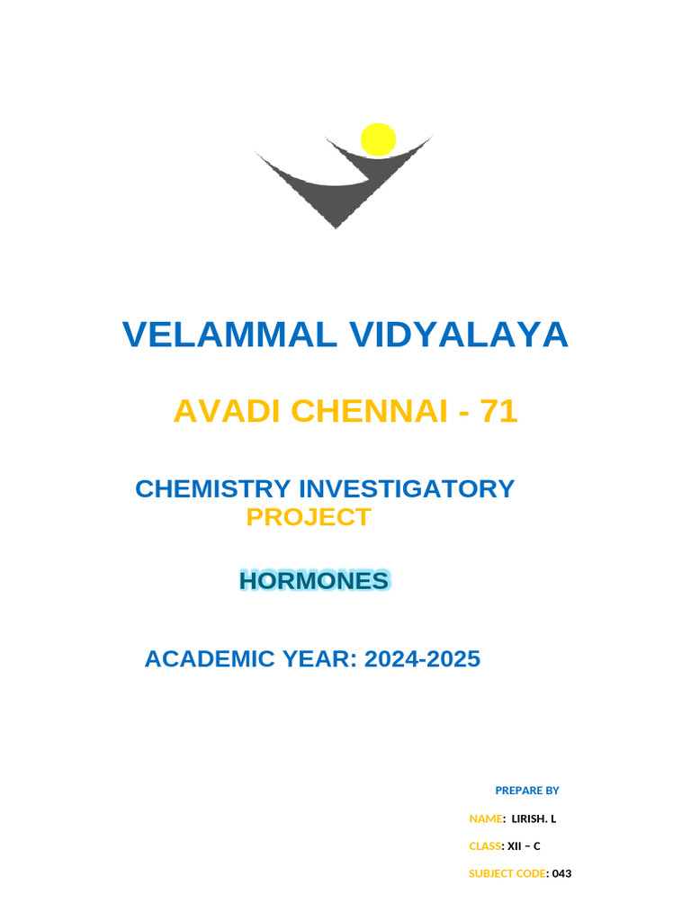 Chemistry Project by Andrew | PDF