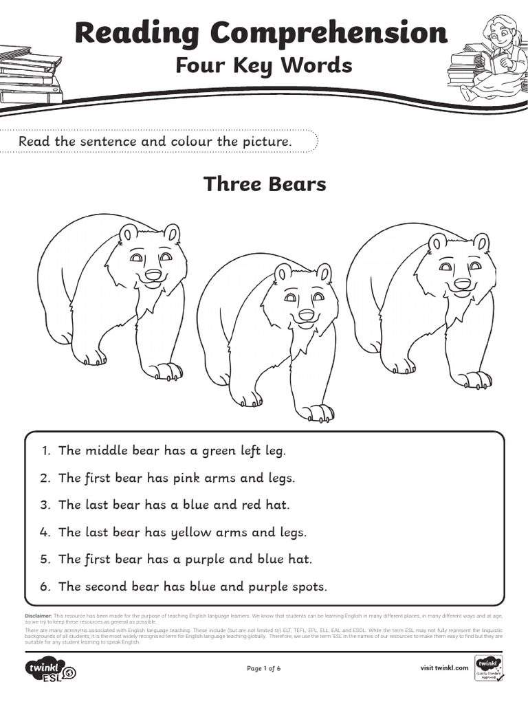 4 Key Words Reading Comprehension | PDF