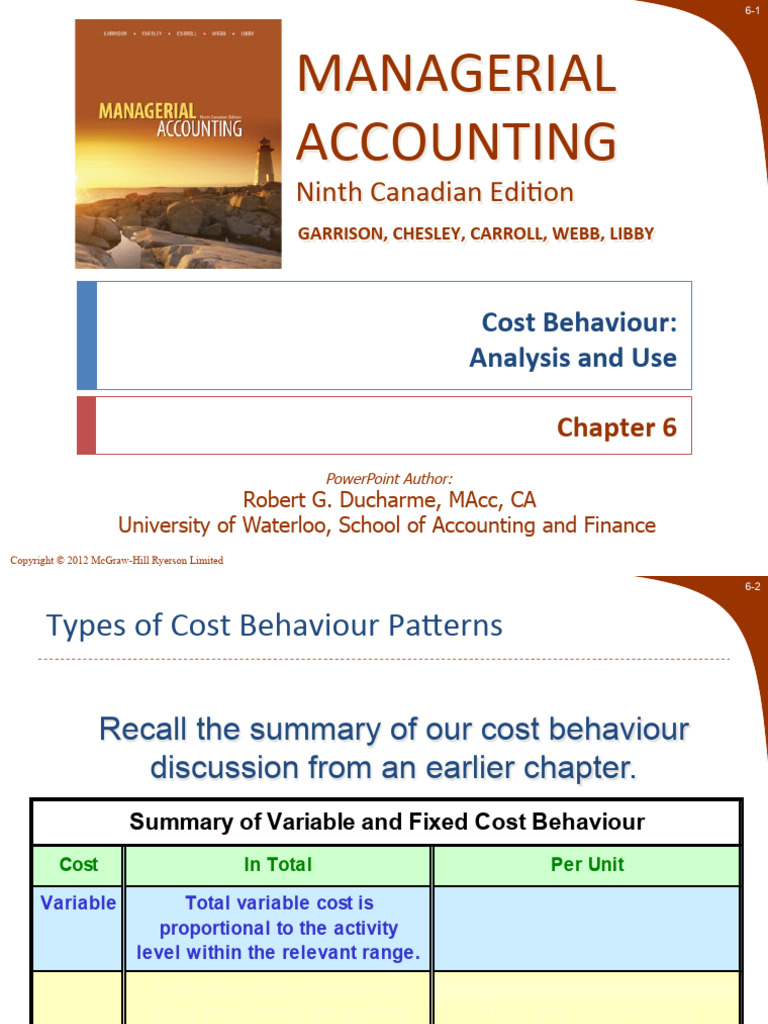 Acct221 - Chapter 6 Slides | PDF