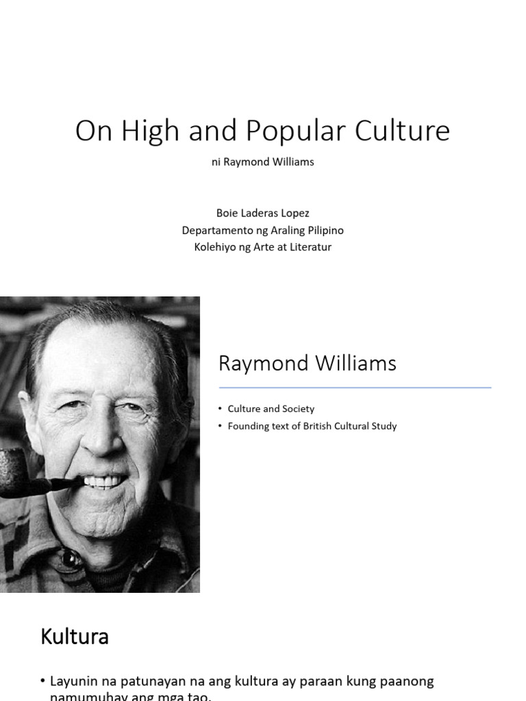 4 High and Popular Culture | PDF