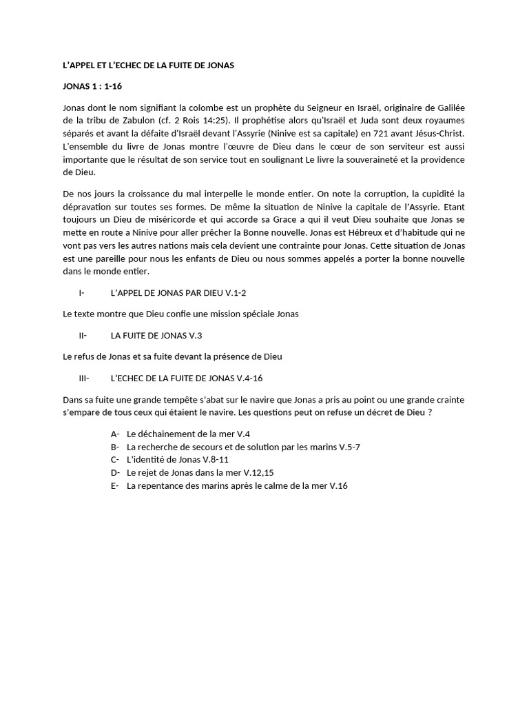 JONAS | PDF