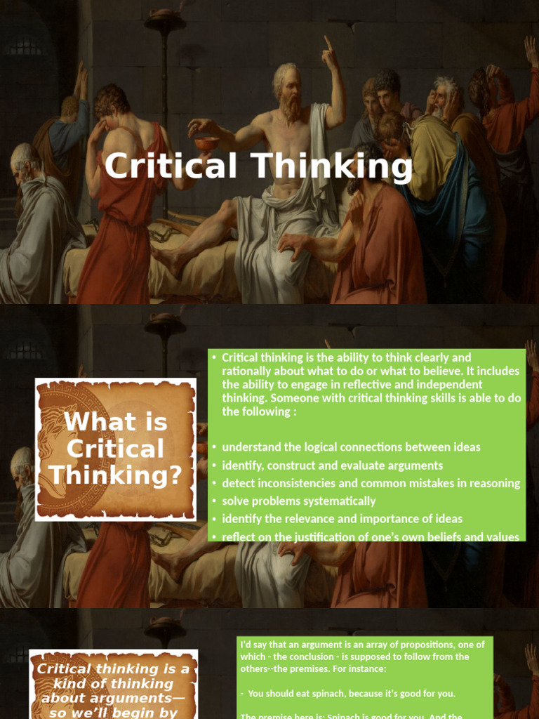 Critical Thinking | PDF