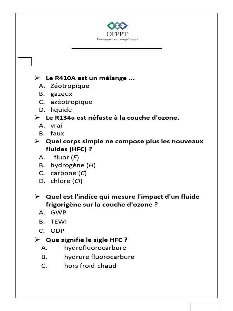 Test-Questionnaire HP Diagramme | PDF