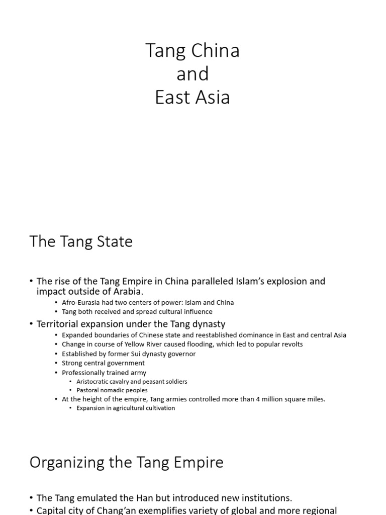Ch. 9 Tang China | PDF