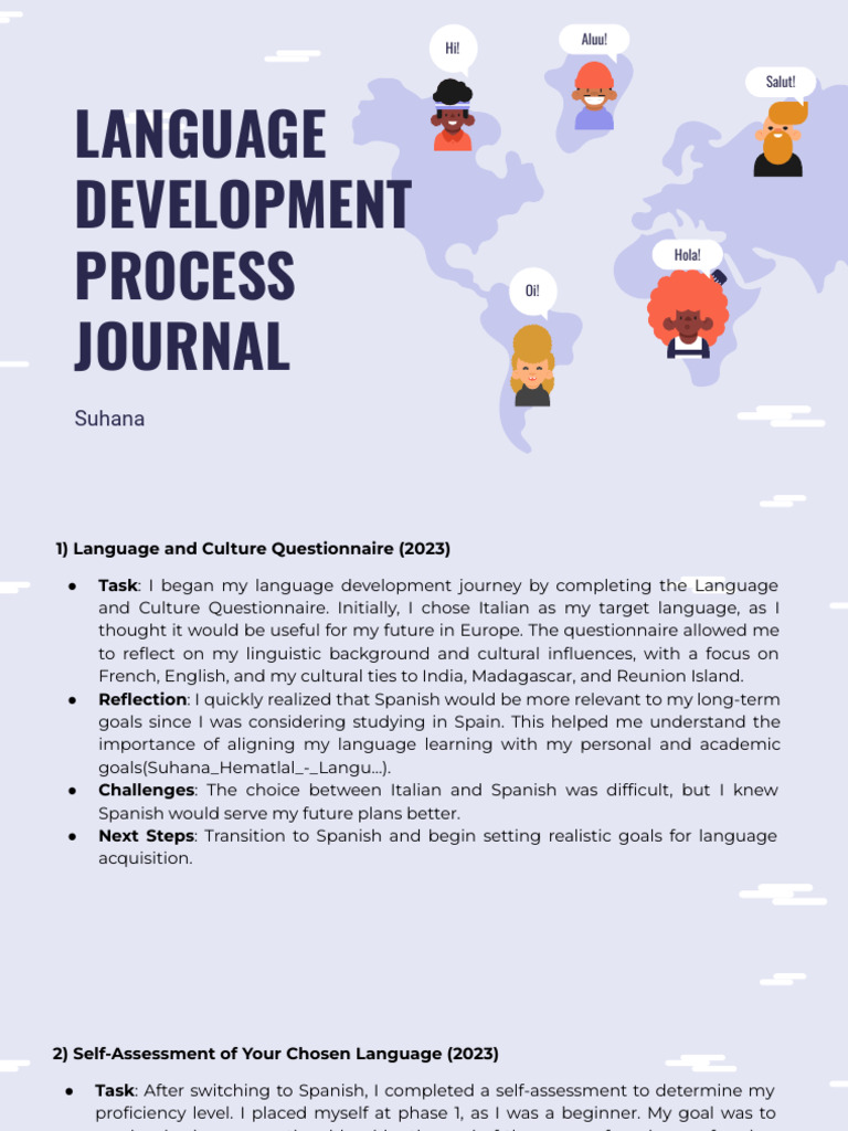 Language Development Process Journal | PDF
