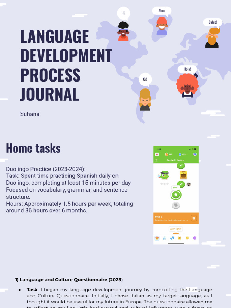 Language Development Process Journal | PDF