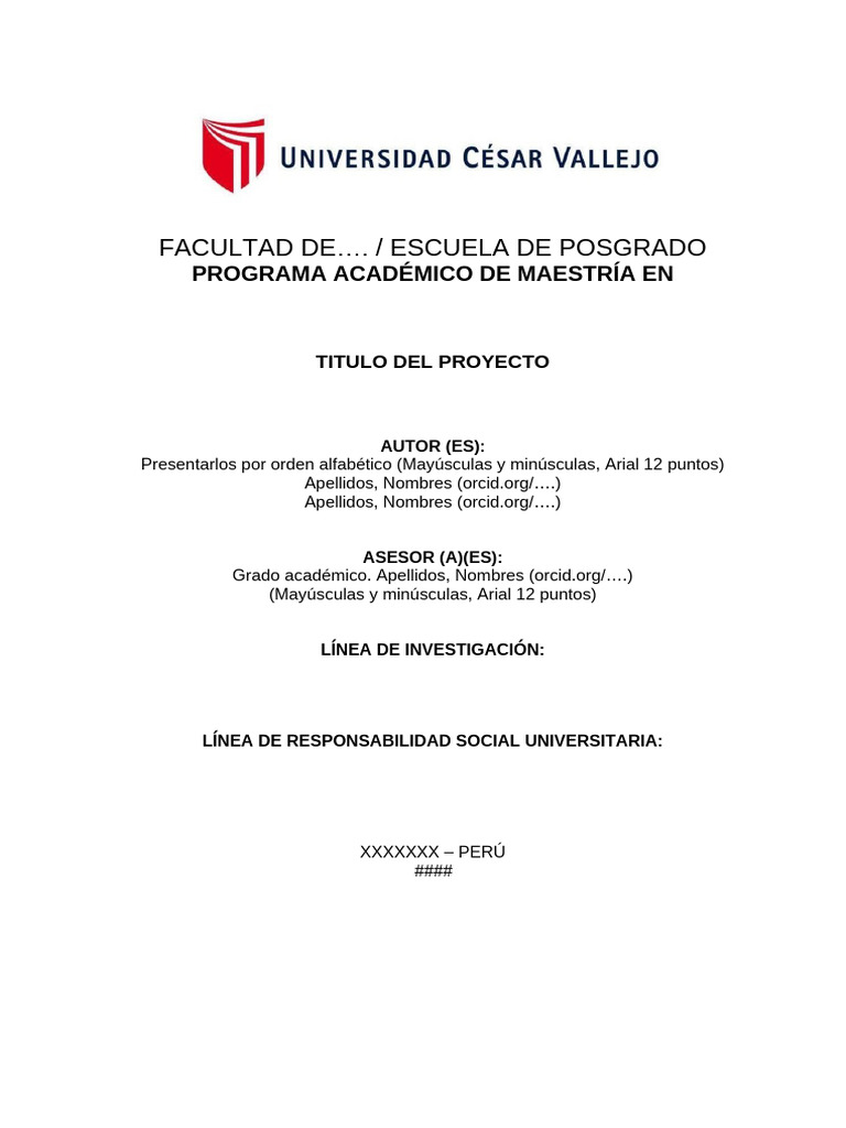 UCV 2023 Plantilla - Proy | PDF