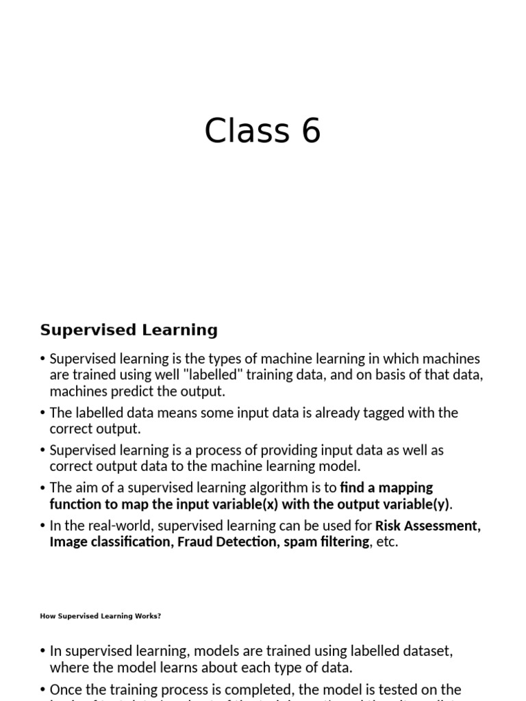 Supervised Learning | PDF | Regression Analysis | Dependent And Independent Variables