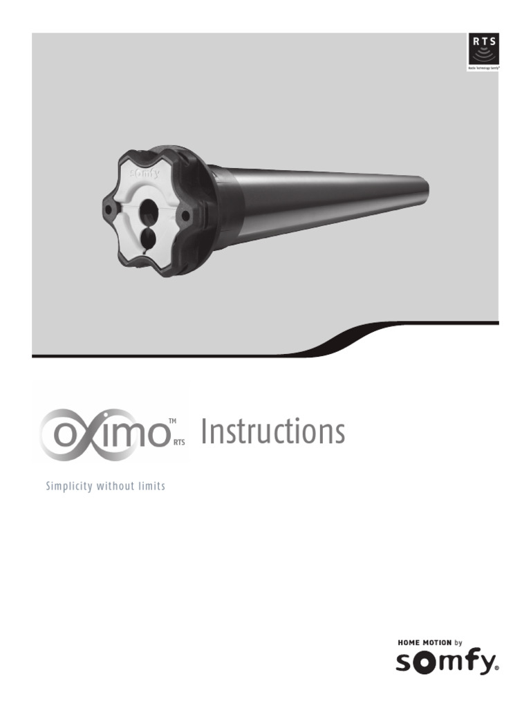 Somfy Programming Instructions | PDF