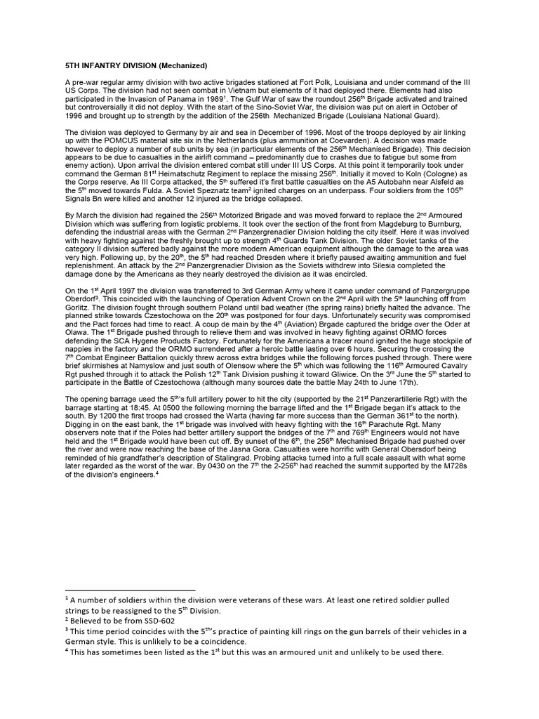 5th Division | PDF | Division (Military) | Regiment