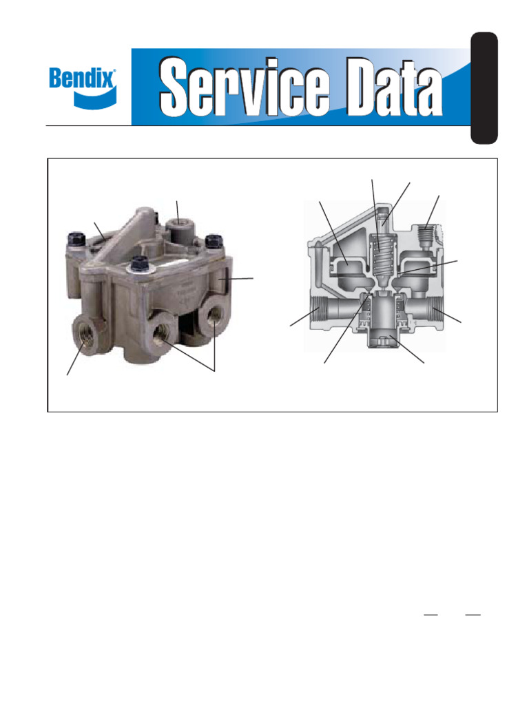 SD-03-1063 Bendix R12 Pilot Relay Valve | PDF