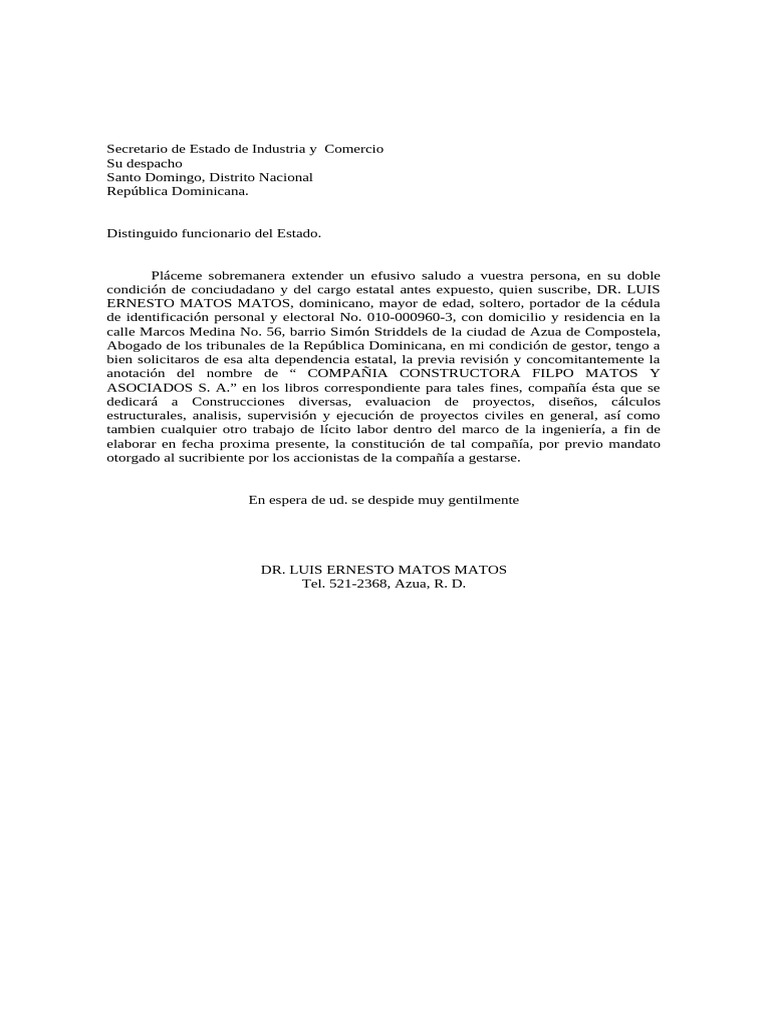 Copia de SOLICITUD DE NOMBRE COMERCIAL ONAPI | PDF