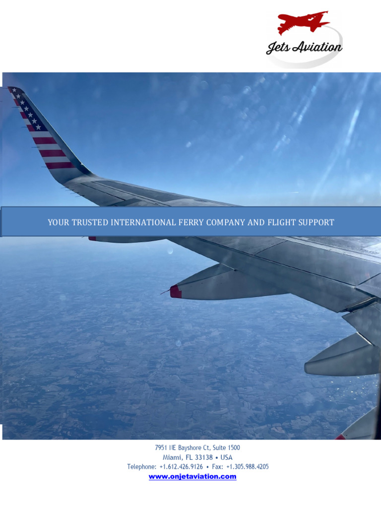 Jets Aviation Ferry Flight | PDF | Airbus | Business