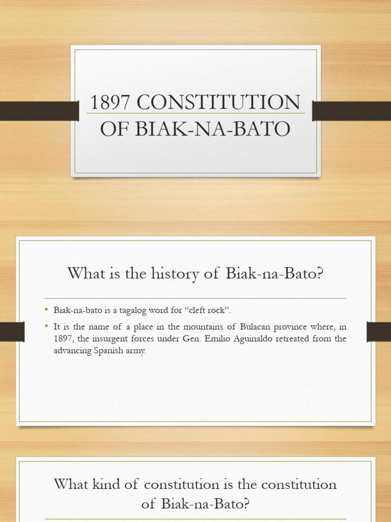 1897-CONSTITUTION-OF-BIAK-NA-BATO | PDF