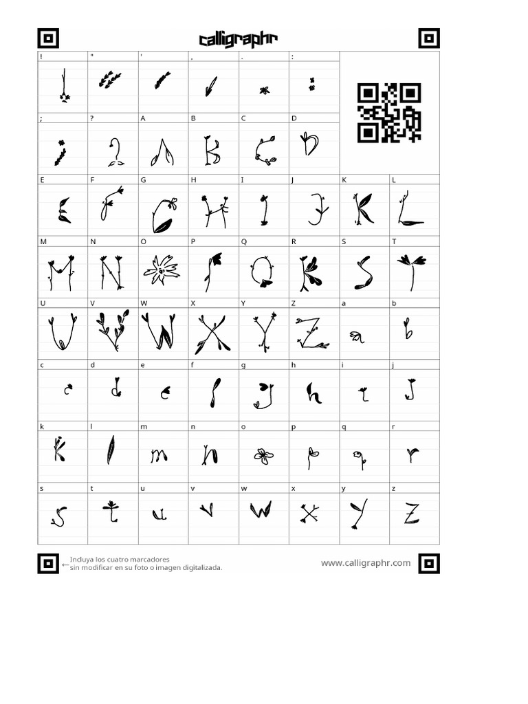 Calligraphr Template | PDF