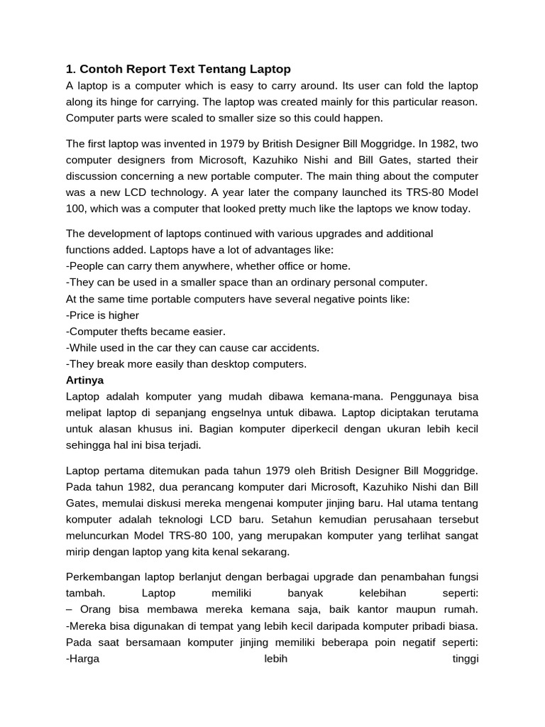 Kumpulan Soal Report Text | PDF