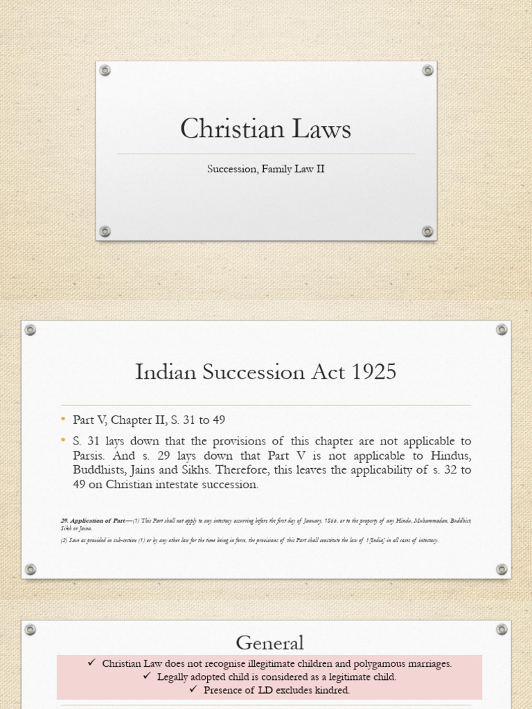 Christian Laws | PDF
