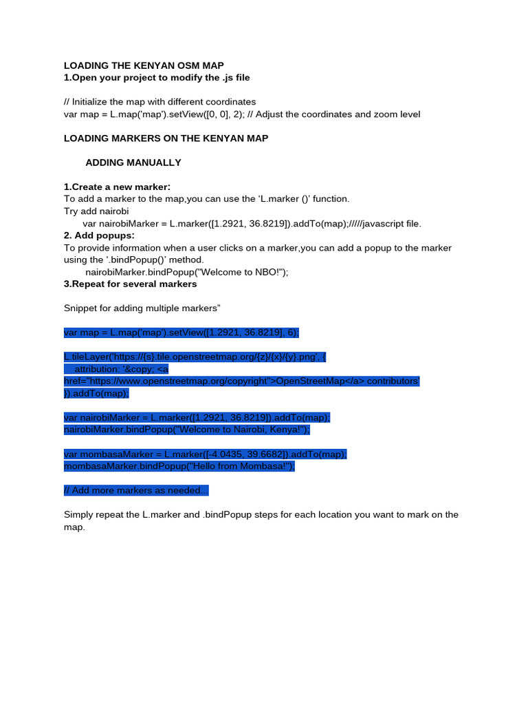 Osm Representation | PDF