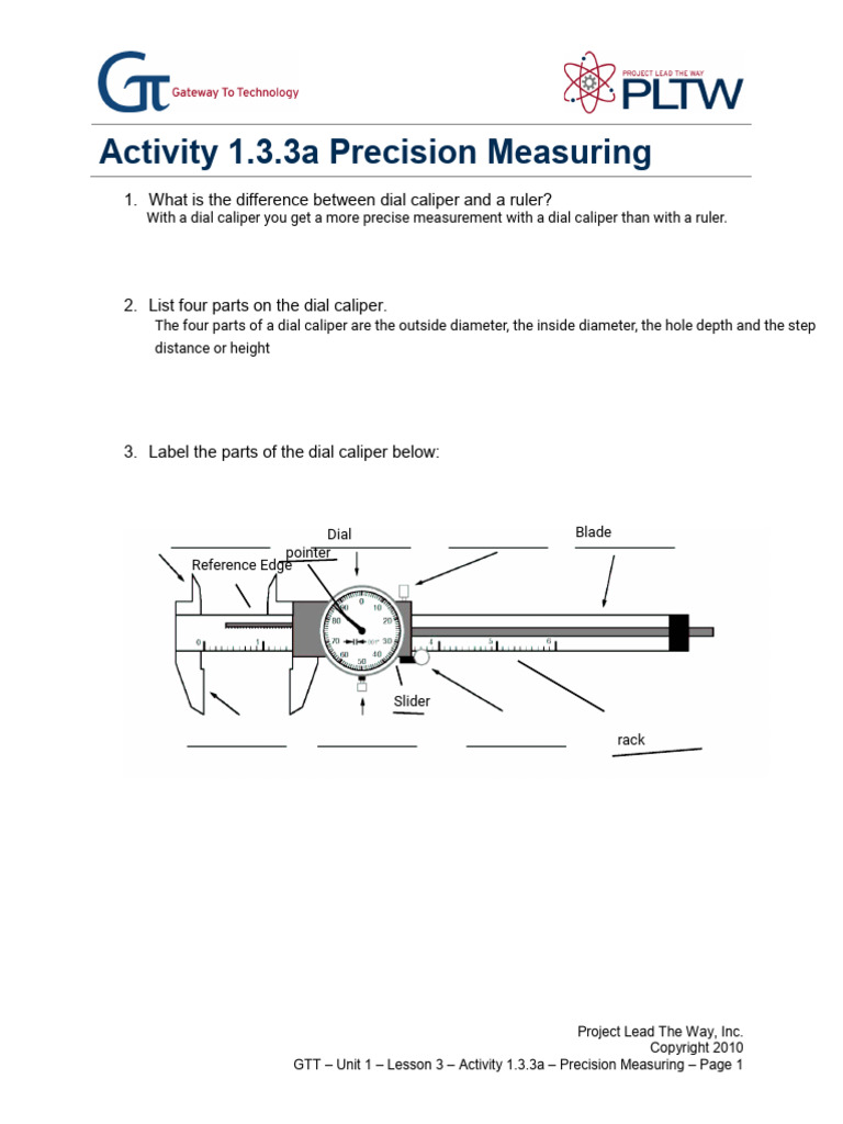 Isaiah Seeber - Dial Caliper Worksheet 4.PDF - Kami | PDF