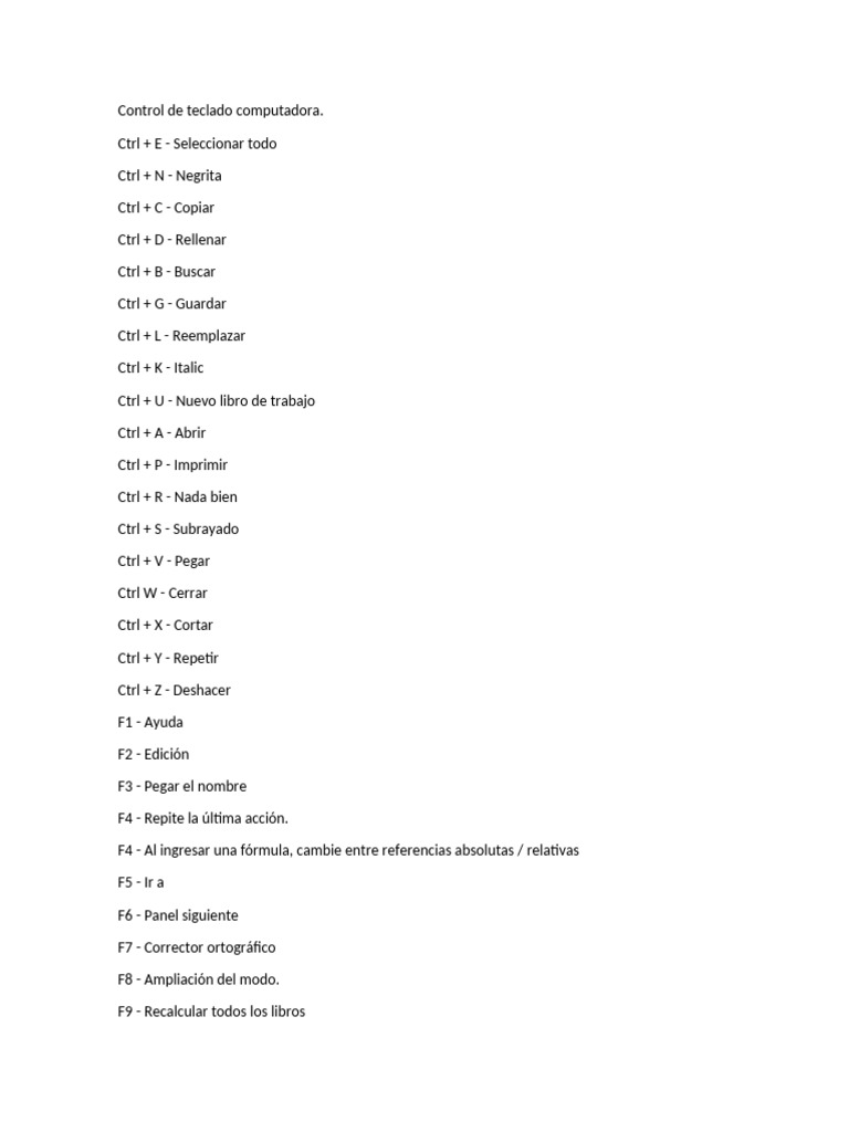 AAA Controles de Teclado | PDF