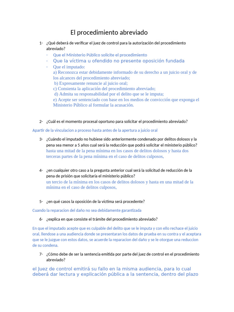 El procedimiento abreviado(1) (1) | PDF