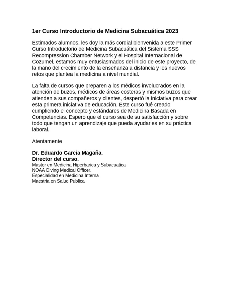 Curso Introductorio Msa 2023 | PDF