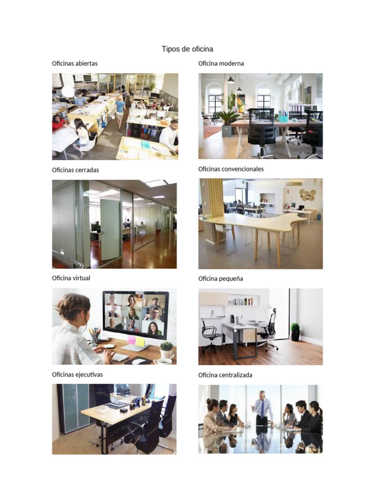 Tipos de oficina | PDF