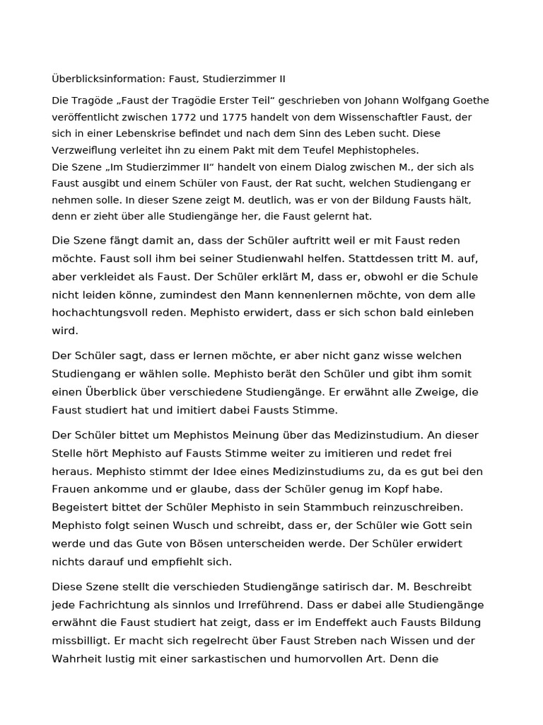 Word Faust Studierzimmer Update | PDF