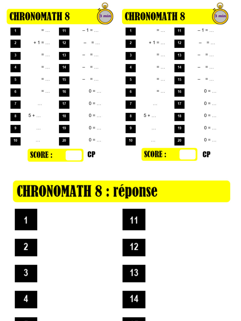Chronomath CP 8 | PDF | Teaching Methods & Materials