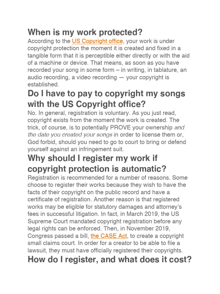 Copyright Explained | PDF