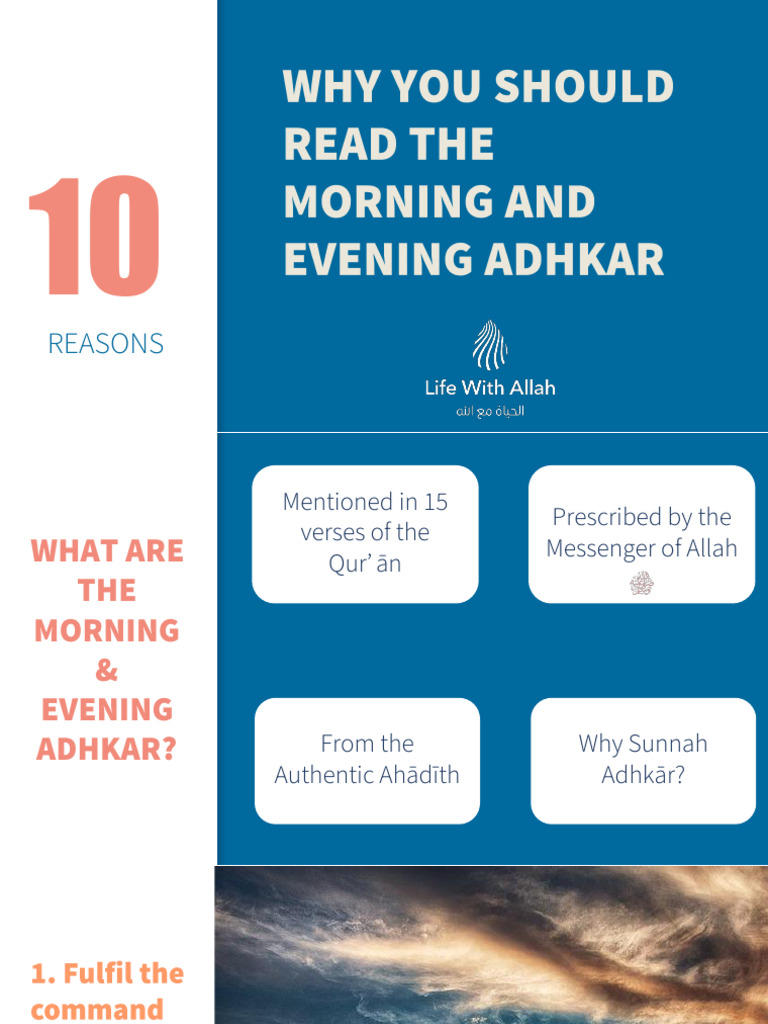 10 Reasons Morning and Evening Adhkar by Life With Allah | PDF