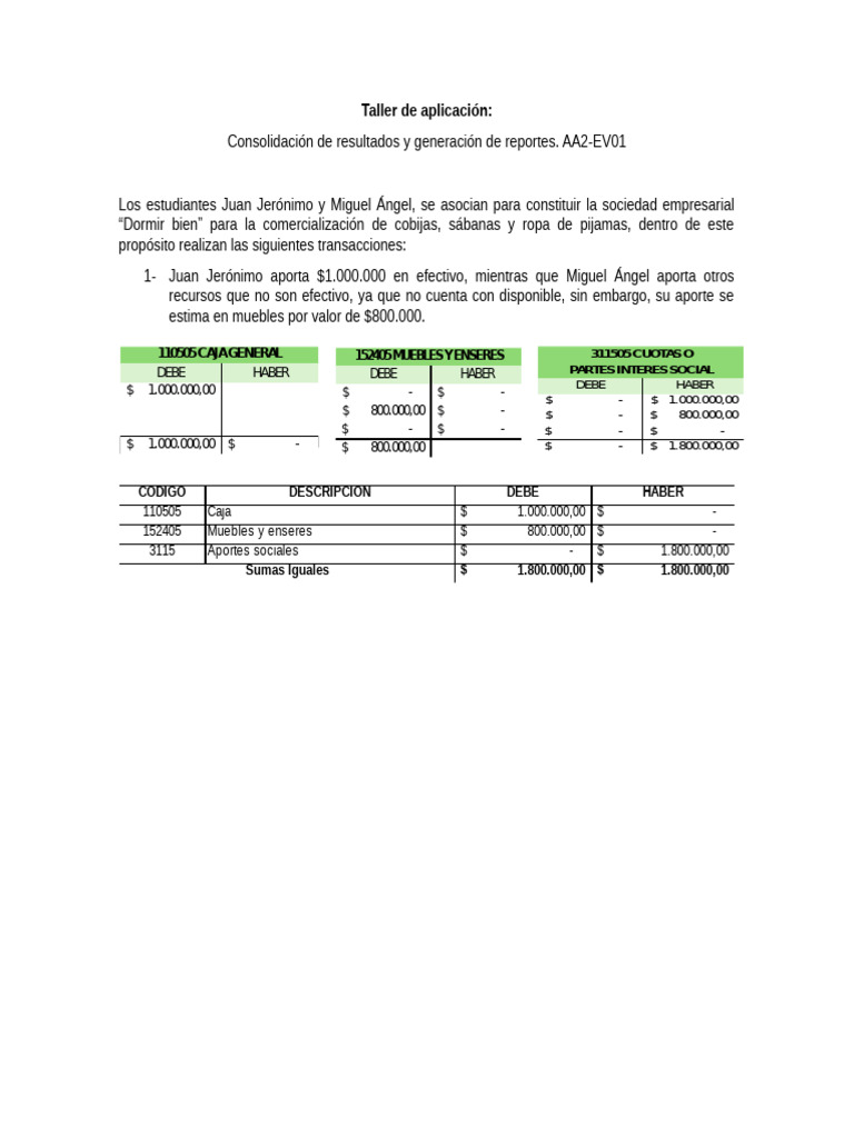 Consolidación de Resultados y Generación de Reportes. AA2-EV01 | PDF ...