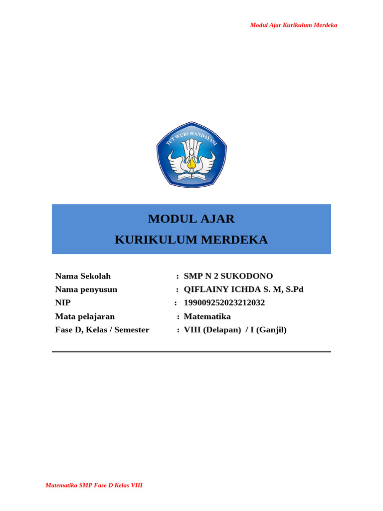 Modul Ajar BAB 1 | PDF