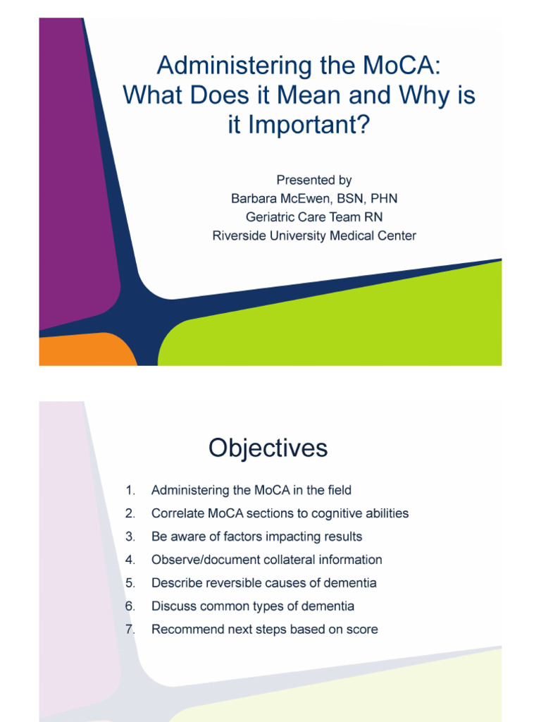 MoCA Presentation | PDF