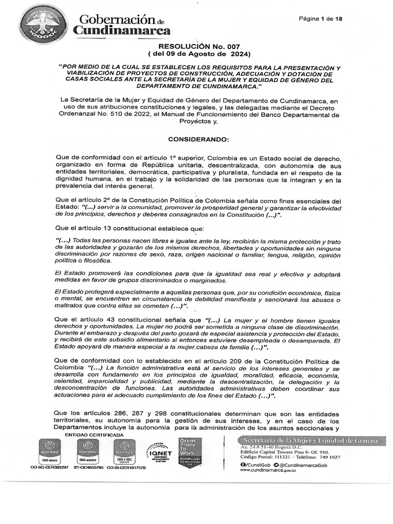 Resolucion 007-2024 | PDF