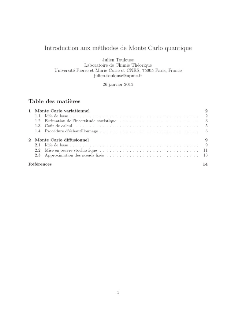 Introduction QMC | PDF