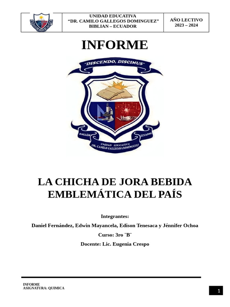 La Chicha de Jora | PDF