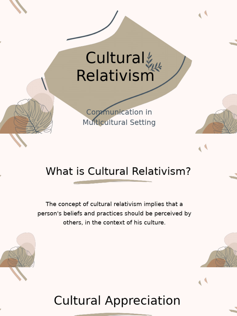 Cultural Relativism | PDF