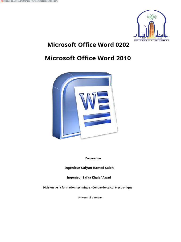Franch Word 2010 | PDF