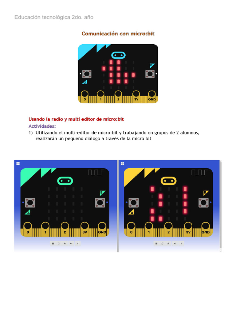 Actividades Con Micro Bit | PDF Actividades Con Micro Bit | PDF