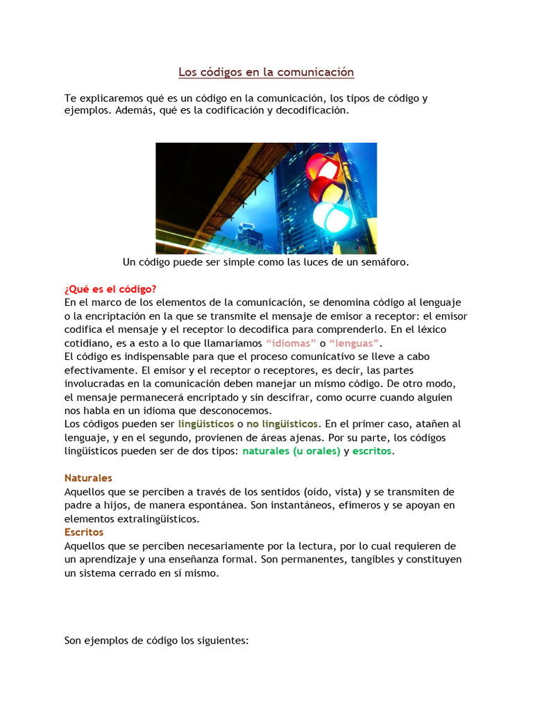 Tipos de Códigos | PDF