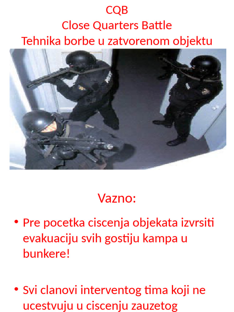 CQB Presentation | PDF