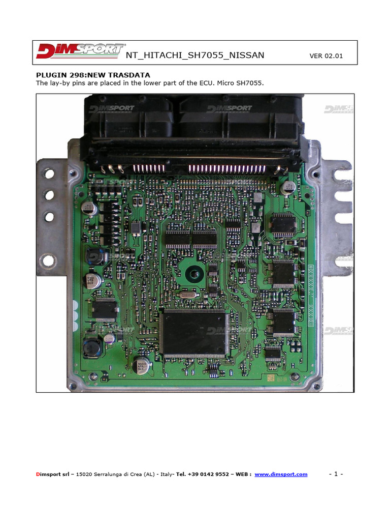 NT Hitachi Sh7055 Nissan 1033 | PDF