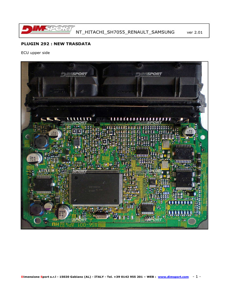 NT Hitachi Sh7055 Renault Samsung 1033 | PDF