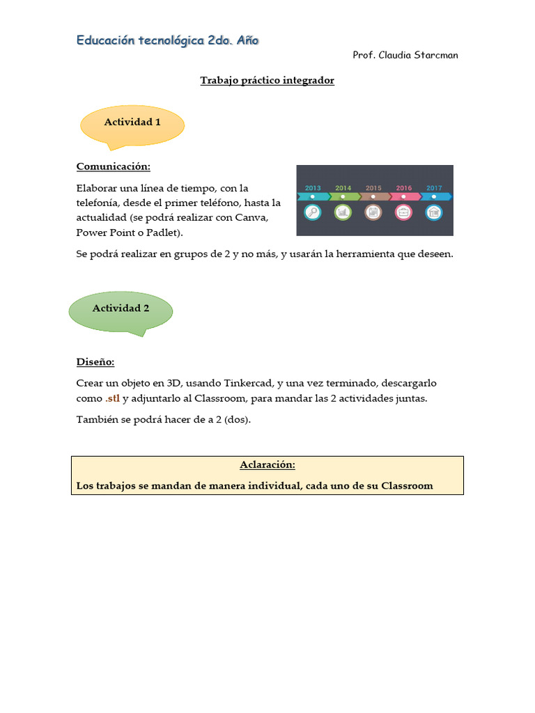 TP Integrador 2do Año | PDF