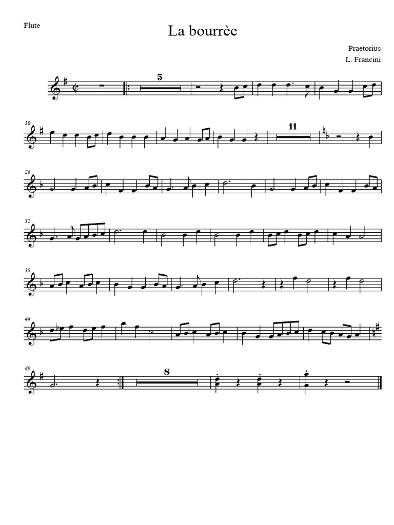 La Bourèe 2021 - Flute | PDF