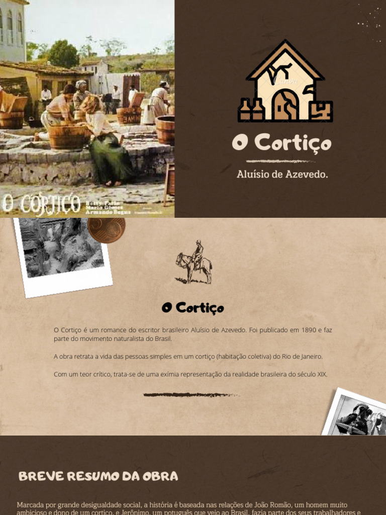 Slide Sobre o Livro 'O Cortiço' | PDF