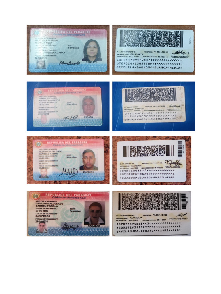 Cedulas Legajos | PDF