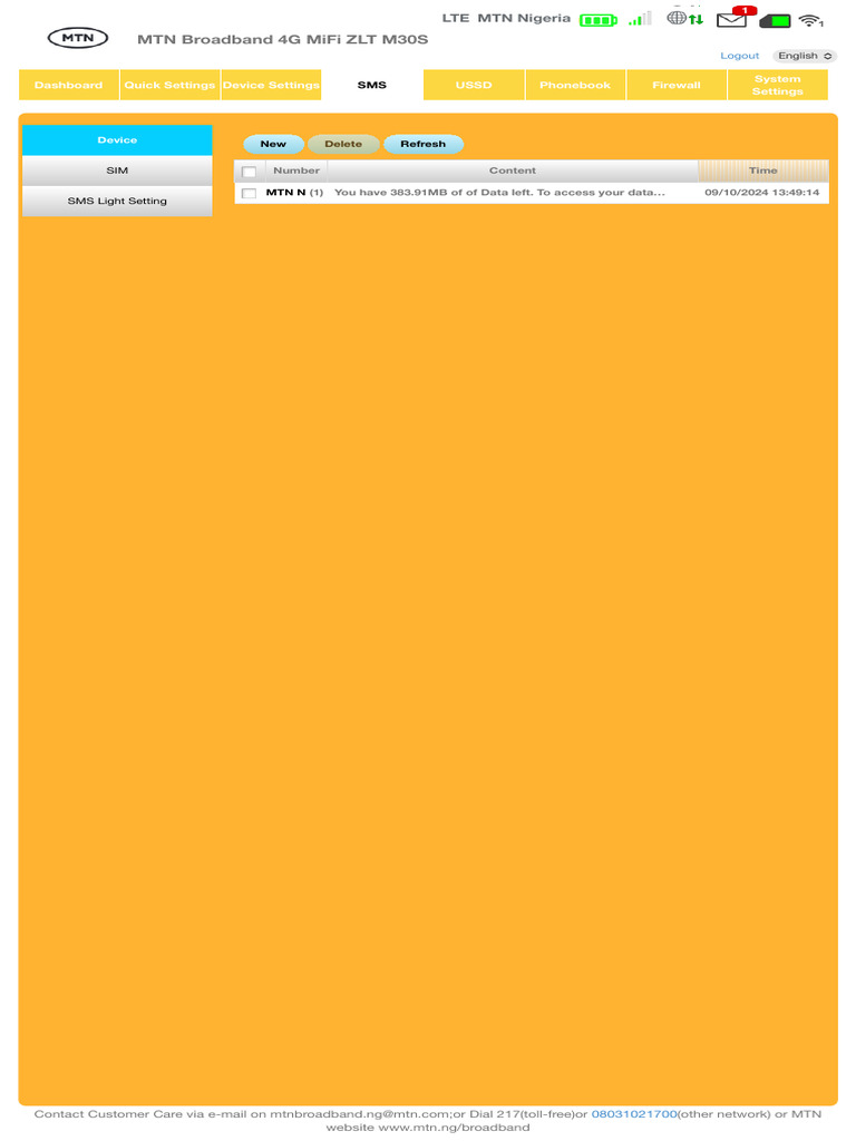 MTN Broadband 4G MiFi ZLT M30S | PDF