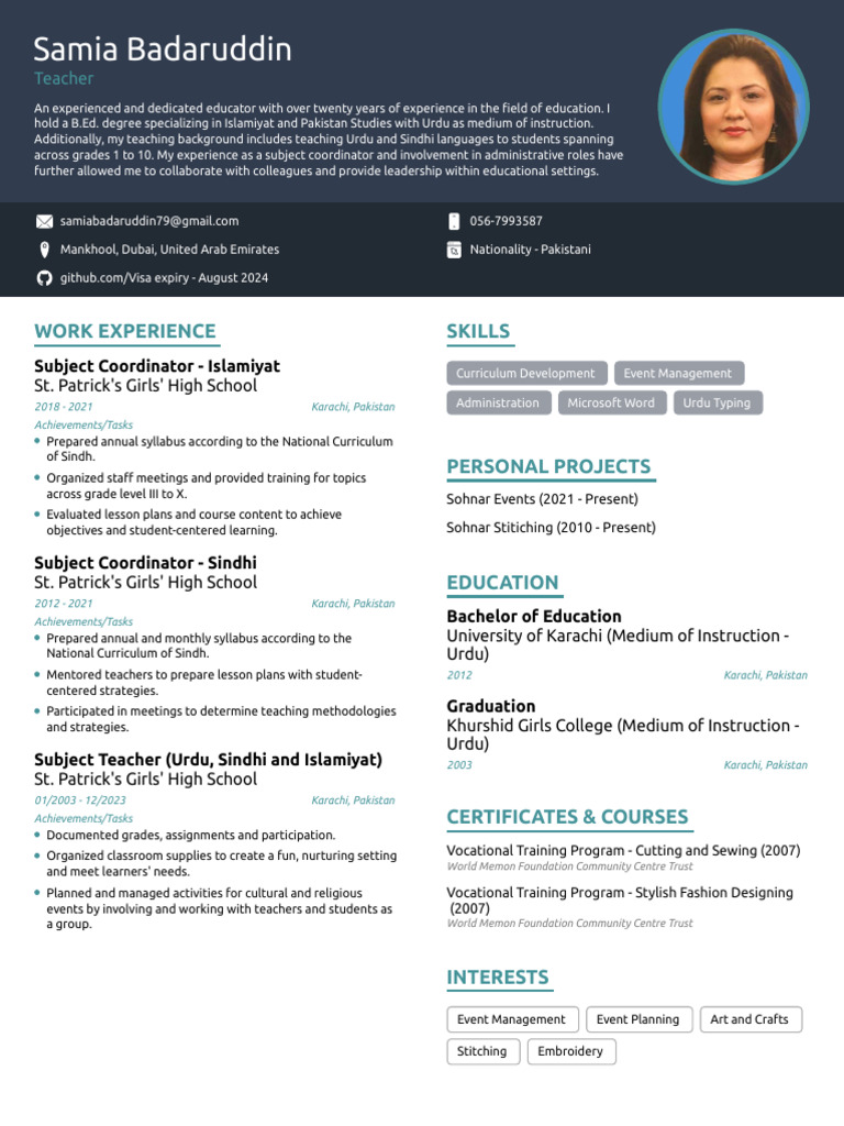 Samia's Resume | PDF